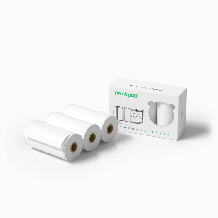 3x White Pod Rolls™ – Print Pod